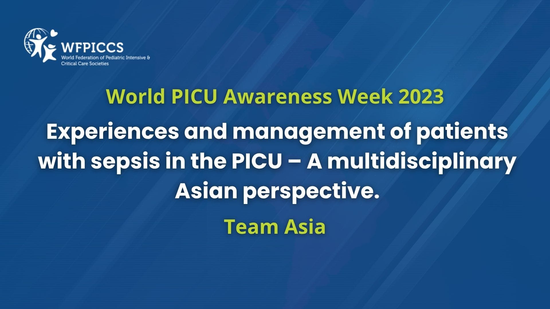 Experiences and management of patients with sepsis in the PICU – A ...