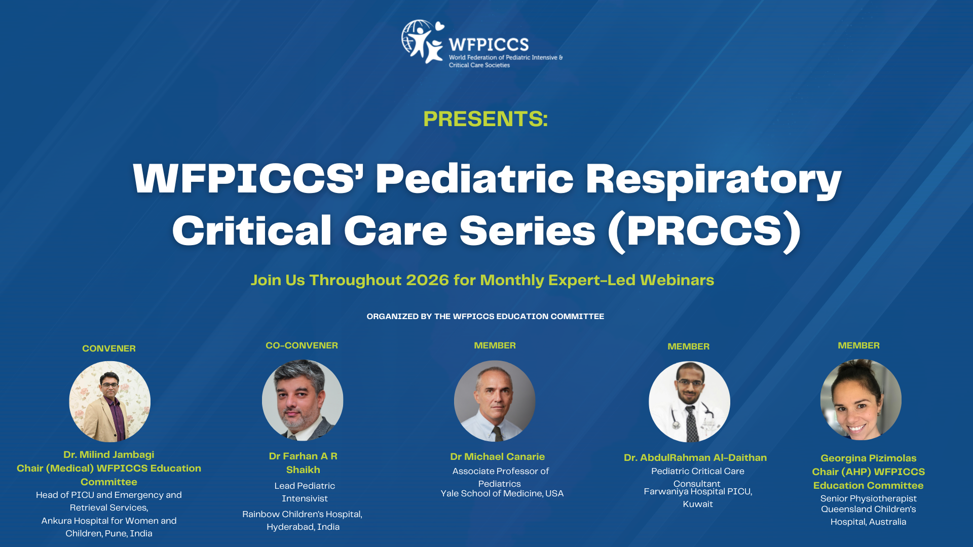 Pediatric Respiratory Critical Care Series (PRCCS) - WFPICCS